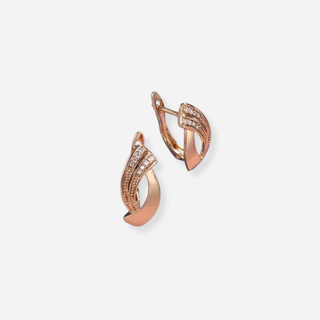 Jessica | Elegant Rose Gold Earrings – VOILEVO
